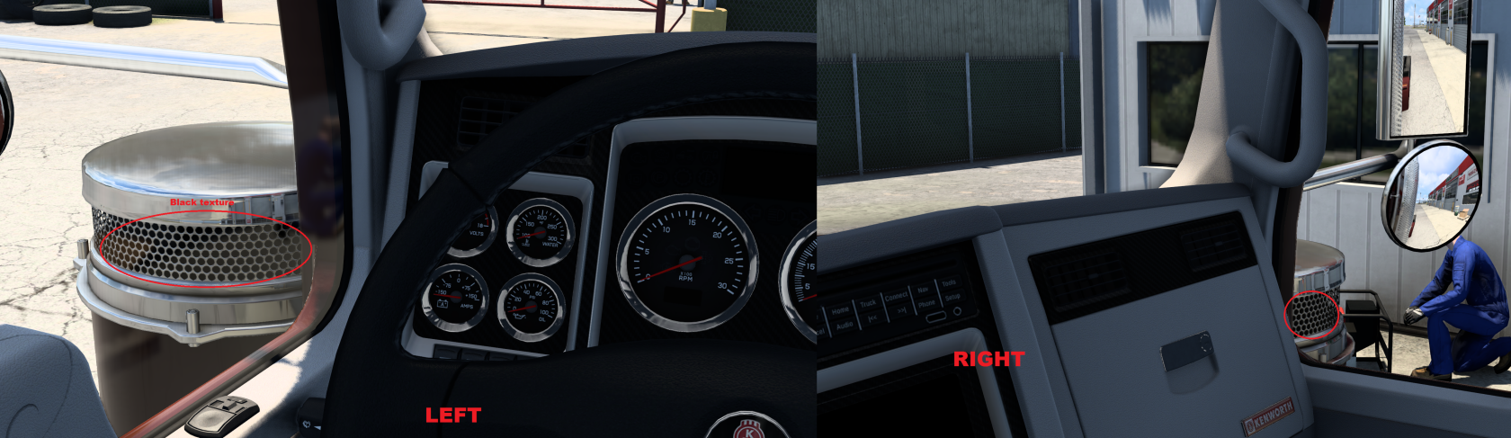 [Kenworth W900] Black texture in low air filter [NOT A BUG] - SCS Software